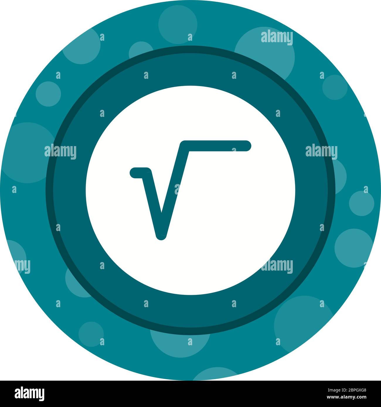 Beautiful Square Root Symbol Glyph Vector Icon Stock Vector Image & Art ...