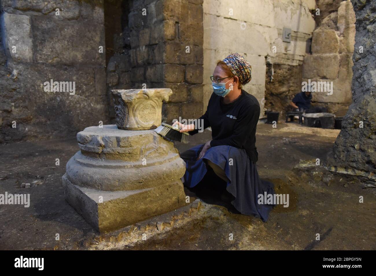 Jerusalem, Israel. 19th May, 2020. Israeli archaeologist Tehila Sadiel ...