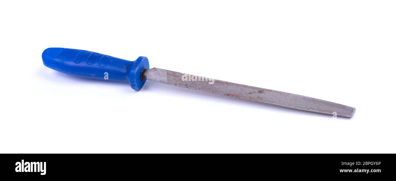 File tool isolated on a white background Stock Photo - Alamy