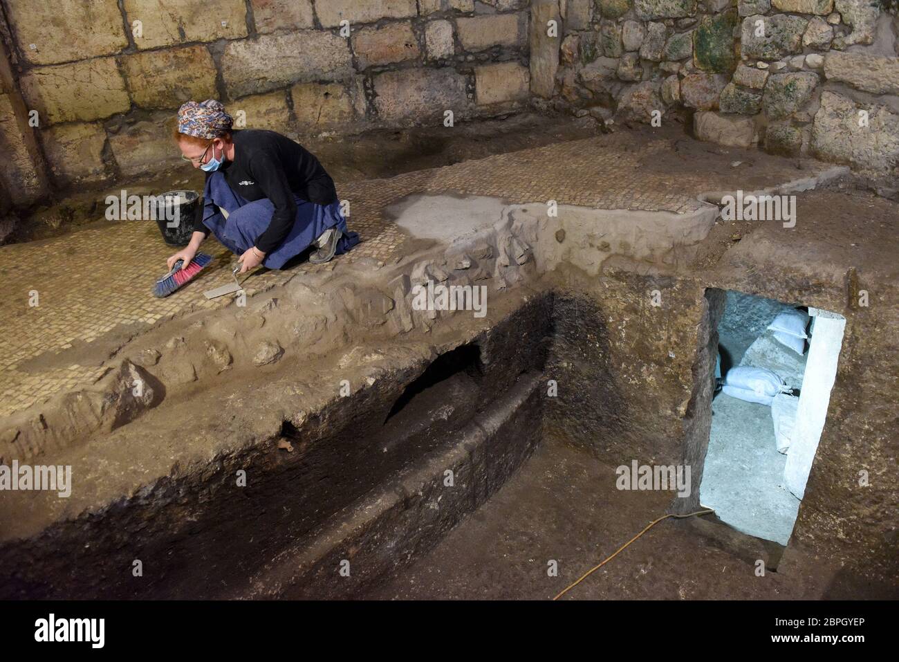 Jerusalem, Israel. 19th May, 2020. Israeli archaeologist Tehila Sadiel ...
