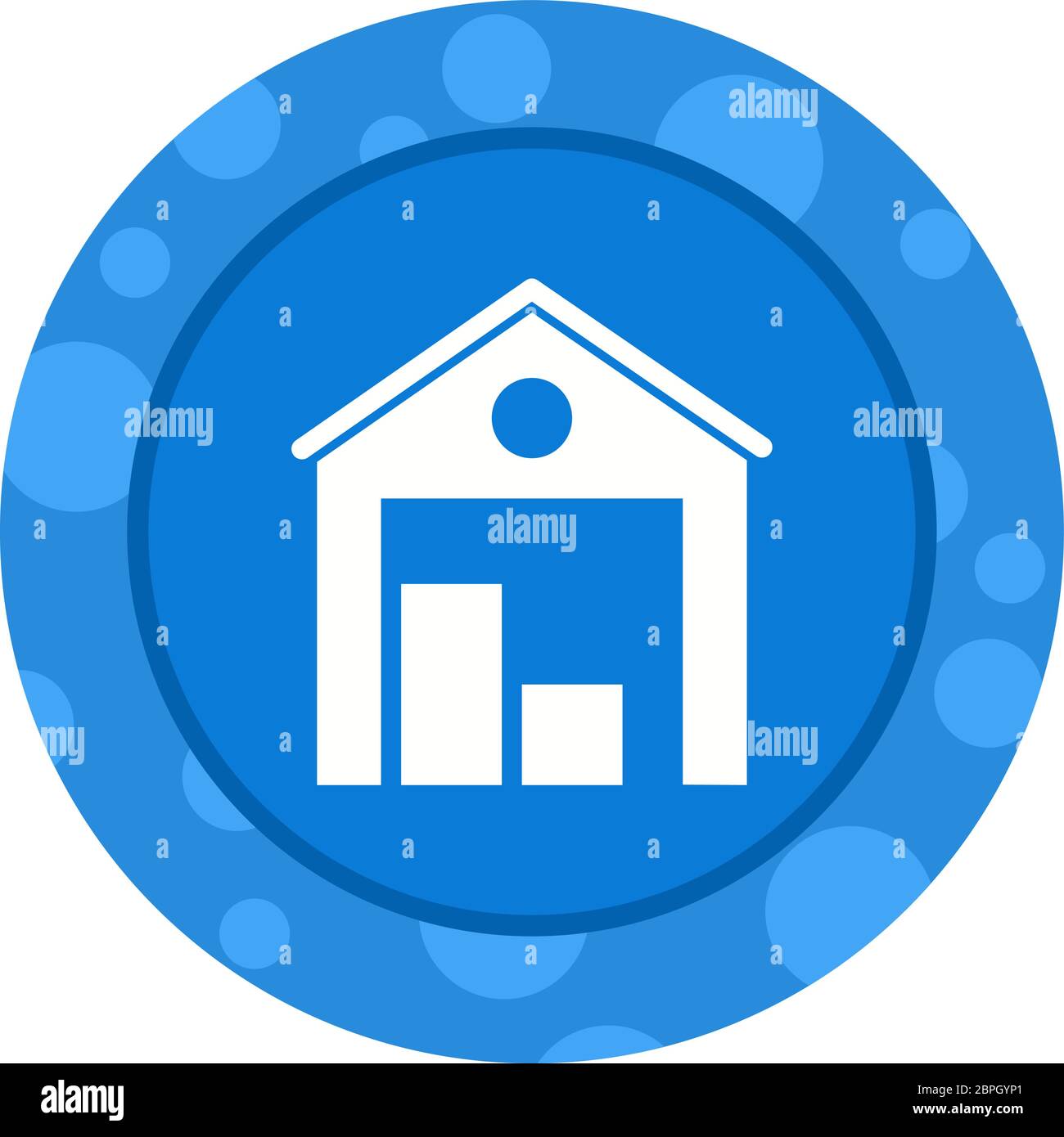 Modern industrial warehouse interior in Stock Vector Images - Alamy