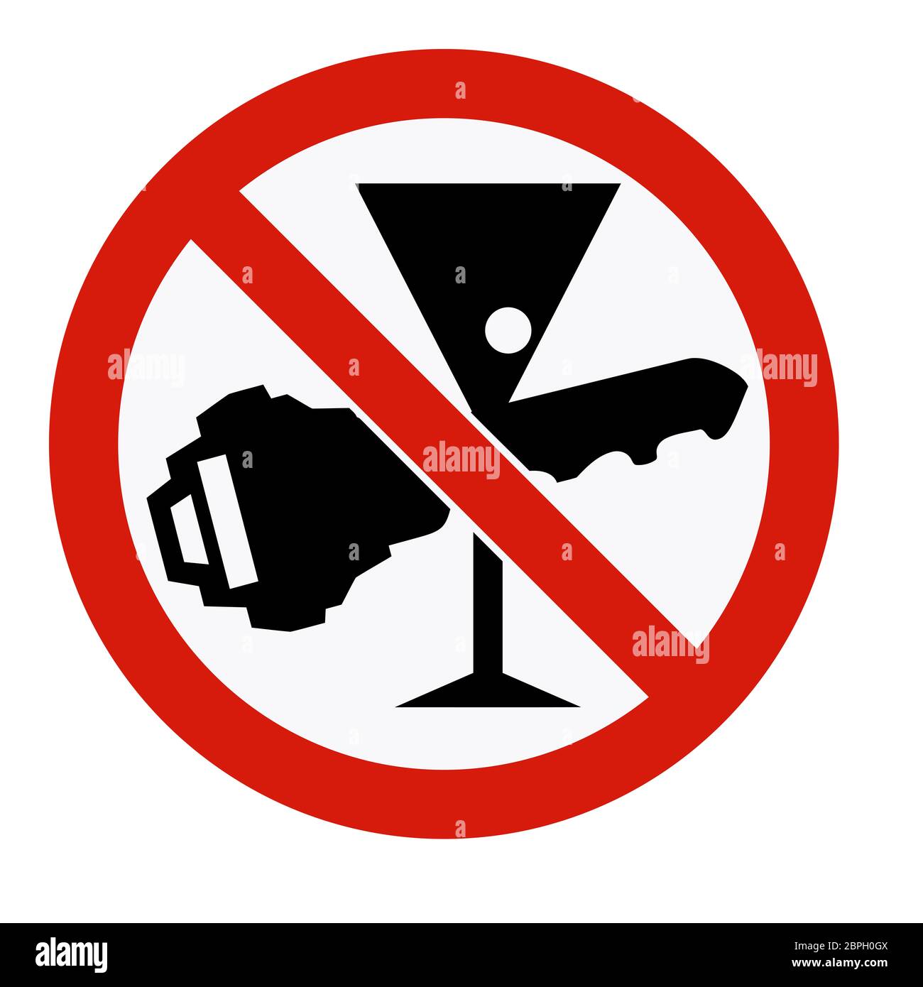 car driving under the influence alcoholic drink forbidden sign ...