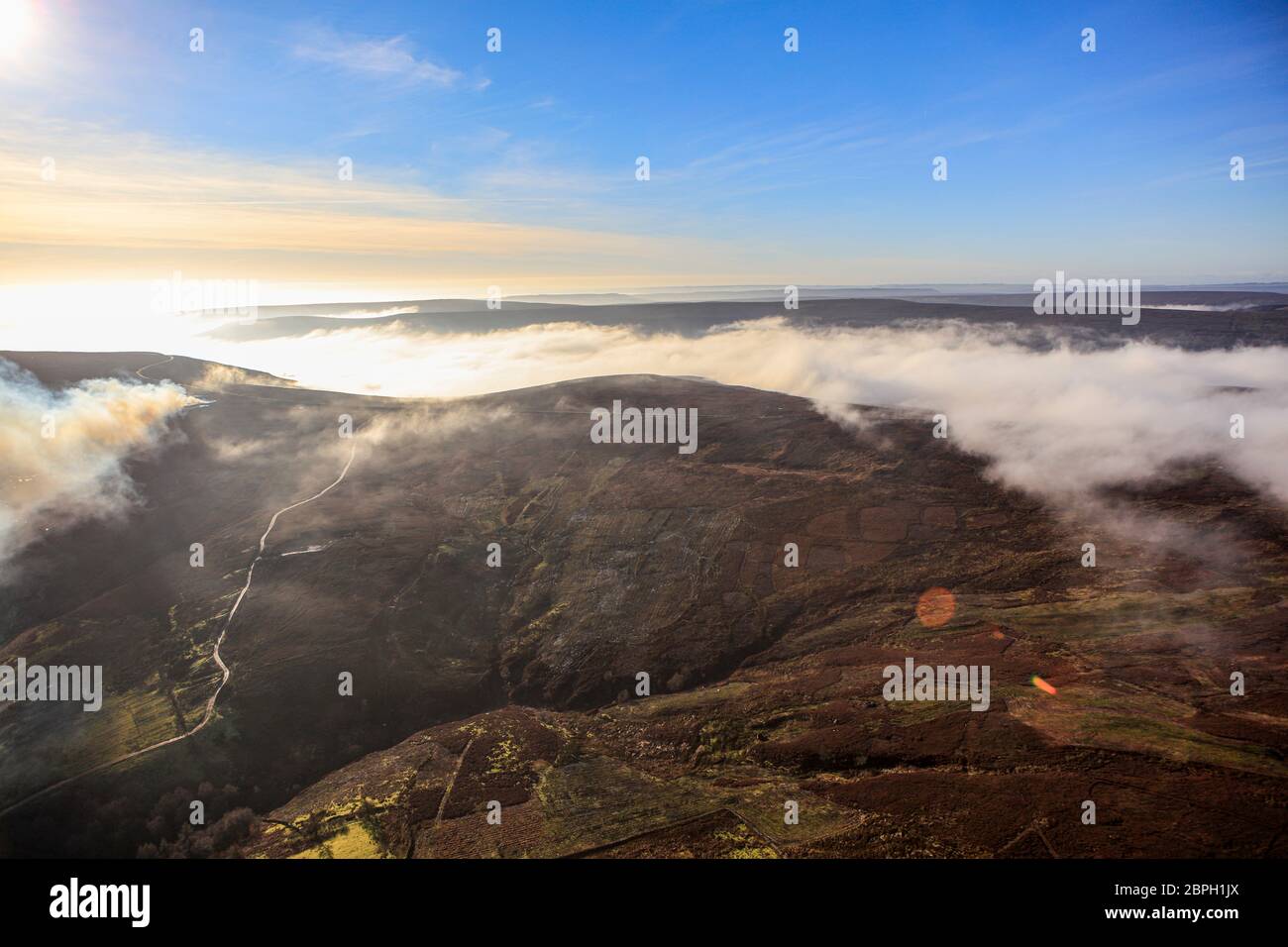 Aerial view yorkshire moors hi-res stock photography and images - Alamy