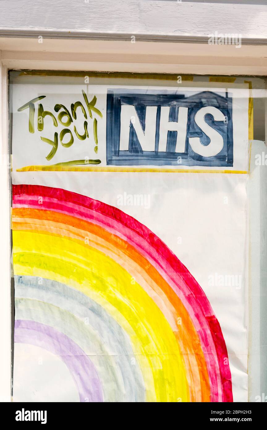 Nhs rainbow window hi-res stock photography and images - Alamy