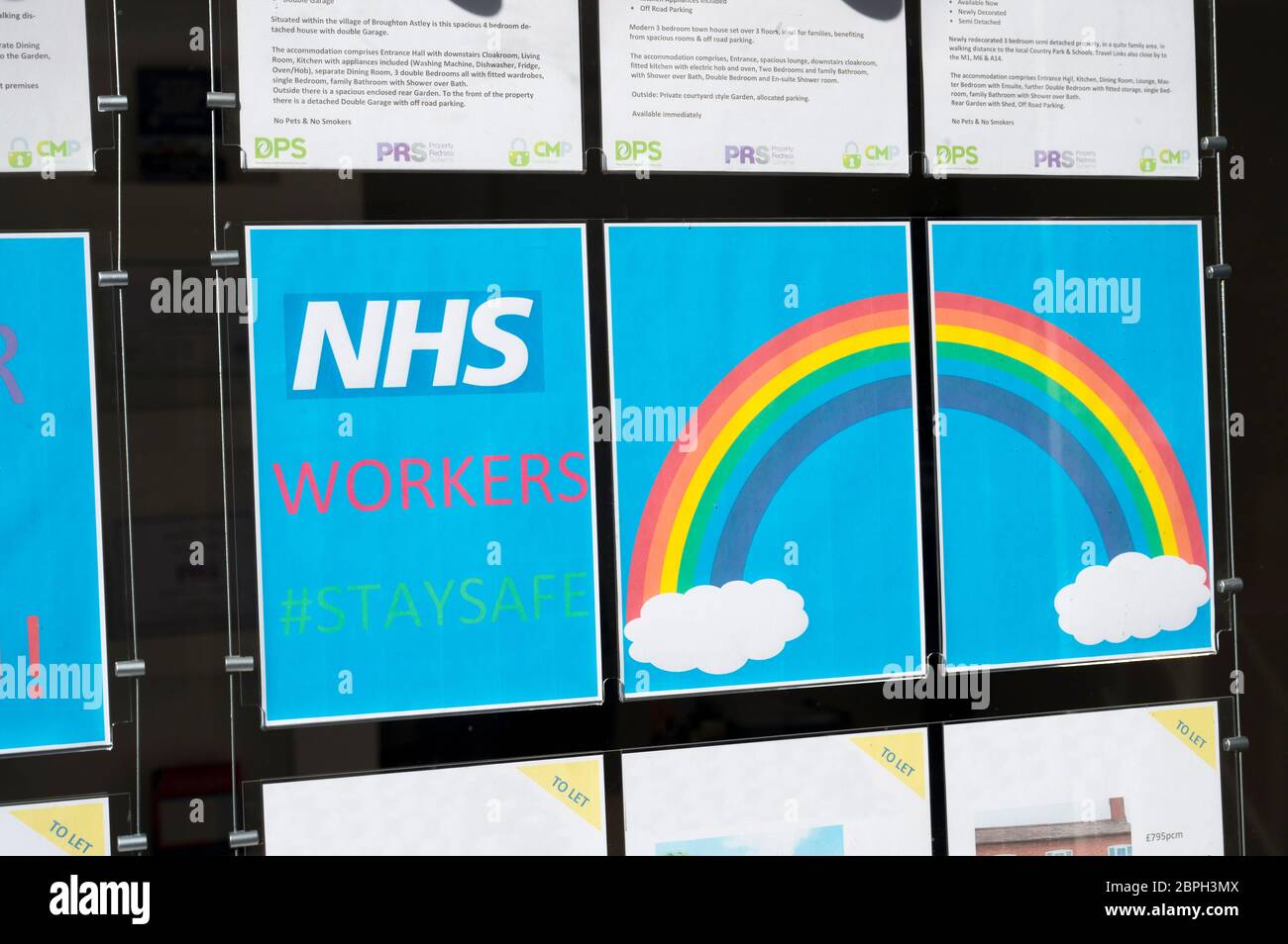 Rainbow nhs window hi-res stock photography and images - Alamy