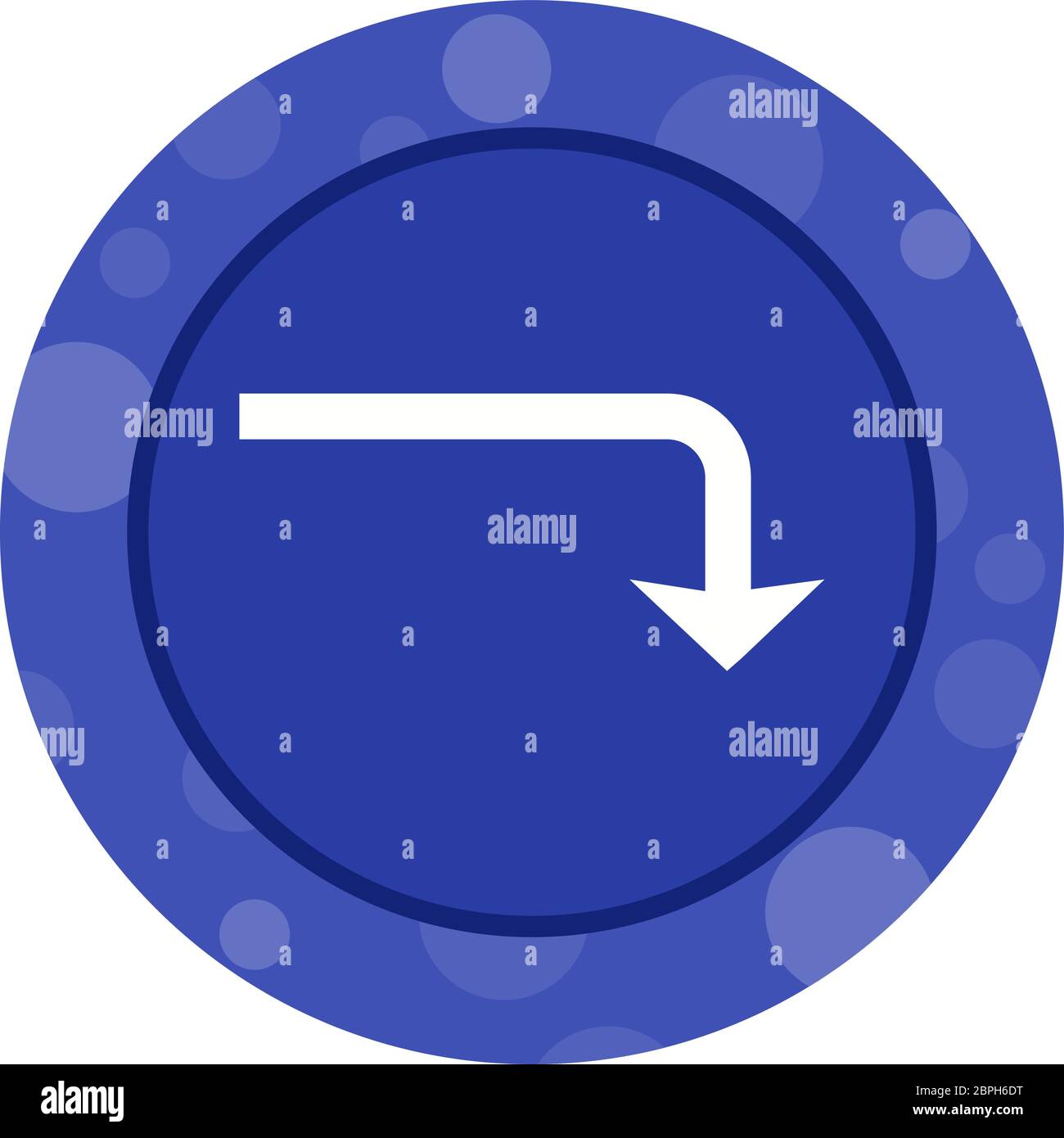Beautiful Turn Down Glyph Vector Icon Stock Vector Image & Art - Alamy