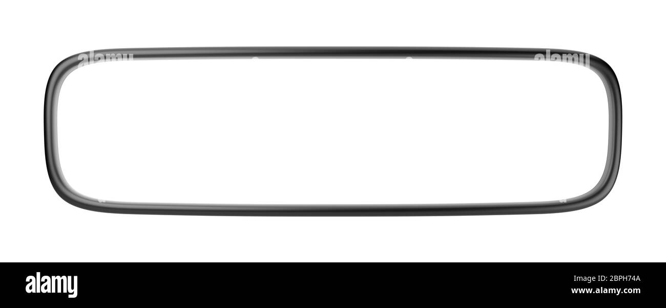 Blank Rearview Mirror Isolated on White 3D Illustration Stock Photo - Alamy