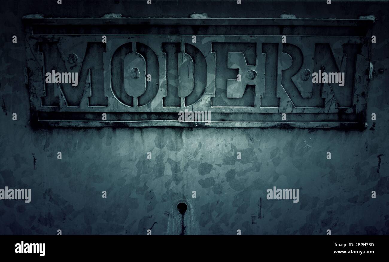 Modern letters carved in stone, symbol and backgrounds Stock Photo - Alamy