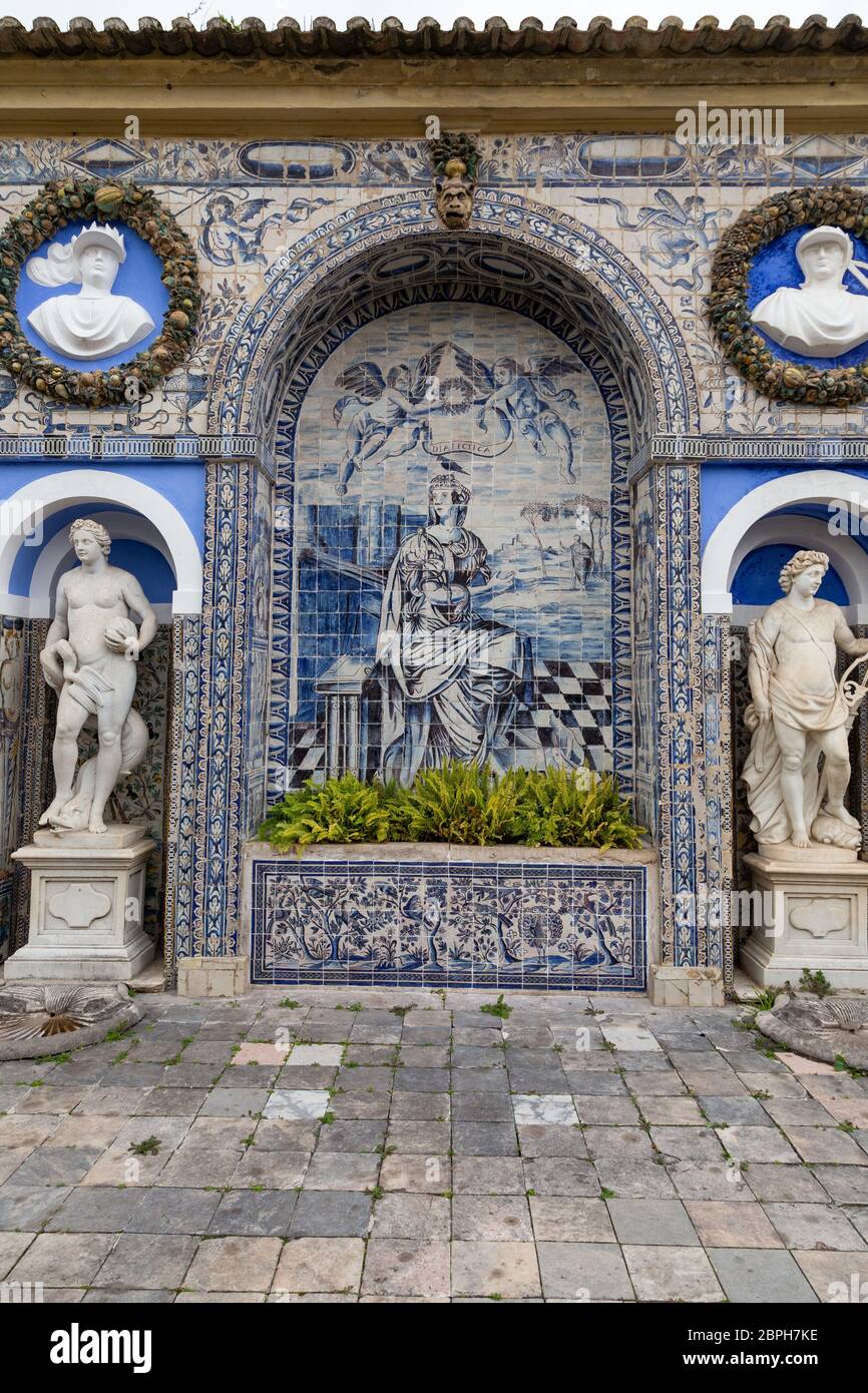Palacio dos Marqueses da Fronteira in cloud day, Lisbon, Portugal Stock Photo - Alamy