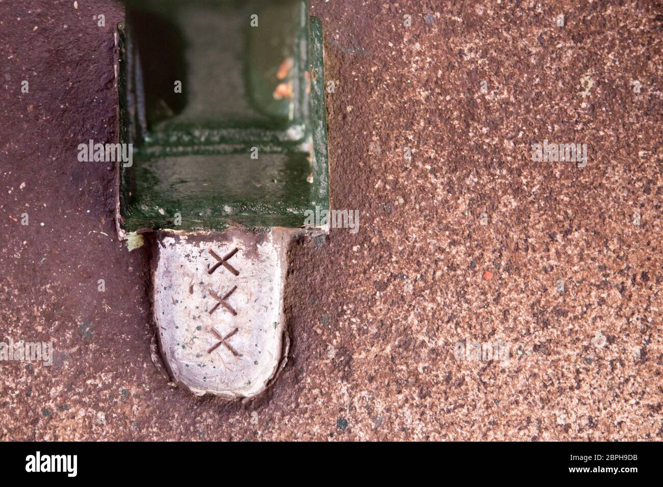 The symbol of Amsterdam is a vertical row of three crosses. It appears ...