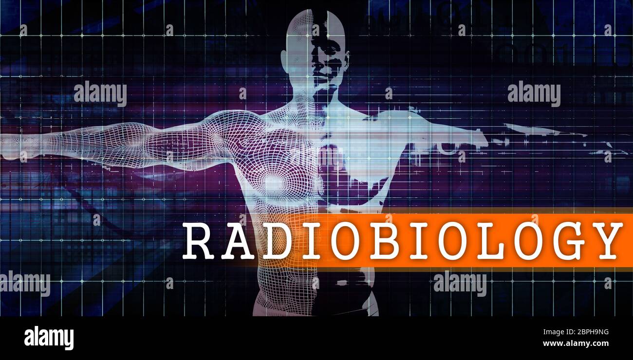 Radiobiology Medical Industry with Human Body Scan Concept Stock Photo ...