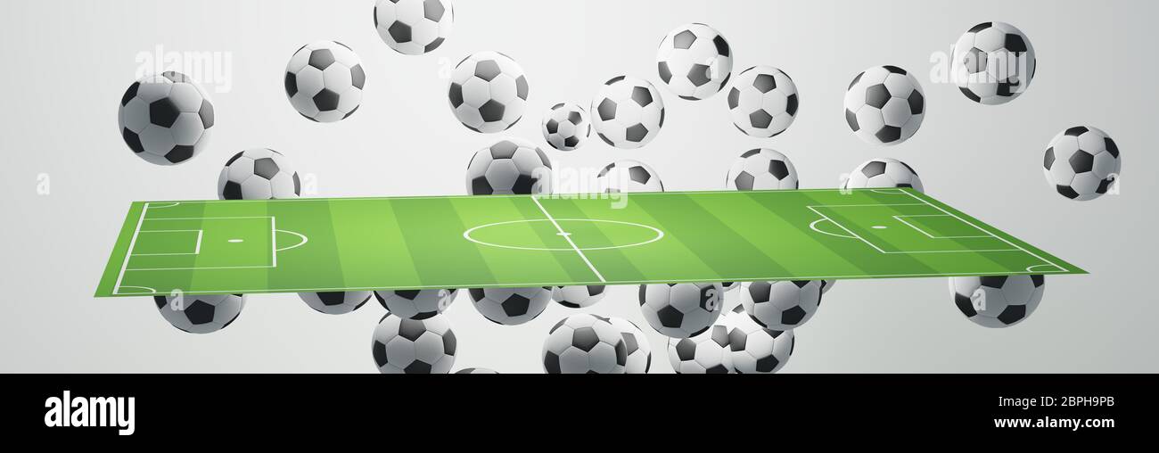 Falling soccer balls hi-res stock photography and images - Alamy