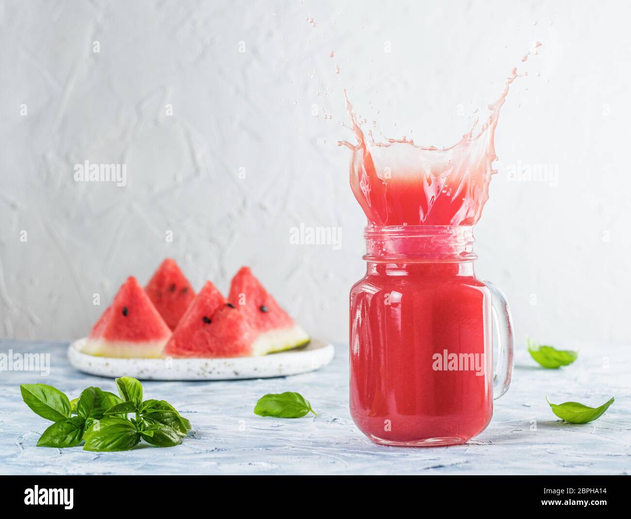 Watermelon with water splashes hi-res stock photography and images - Alamy
