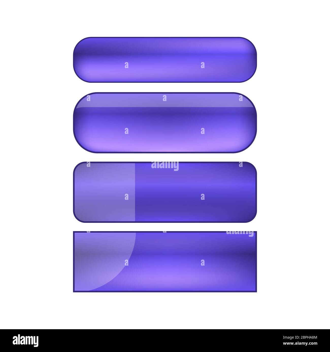 web buttons set - violet Stock Photo - Alamy