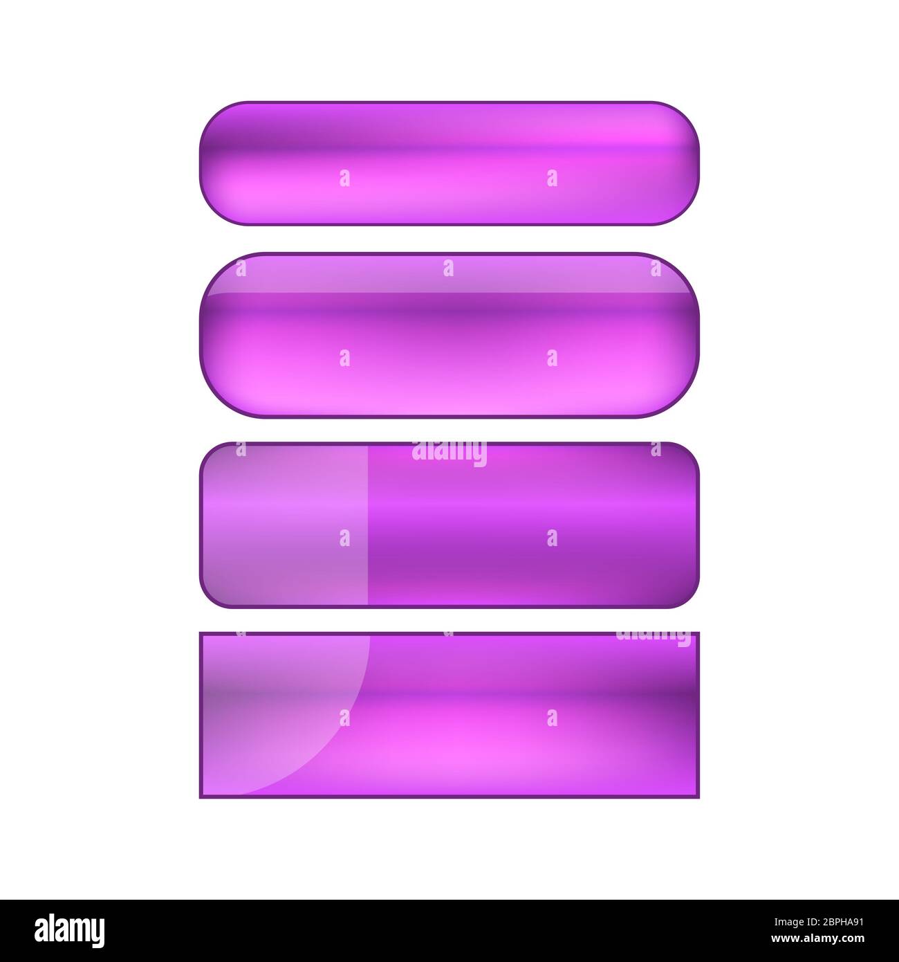 web buttons set - purple Stock Photo - Alamy
