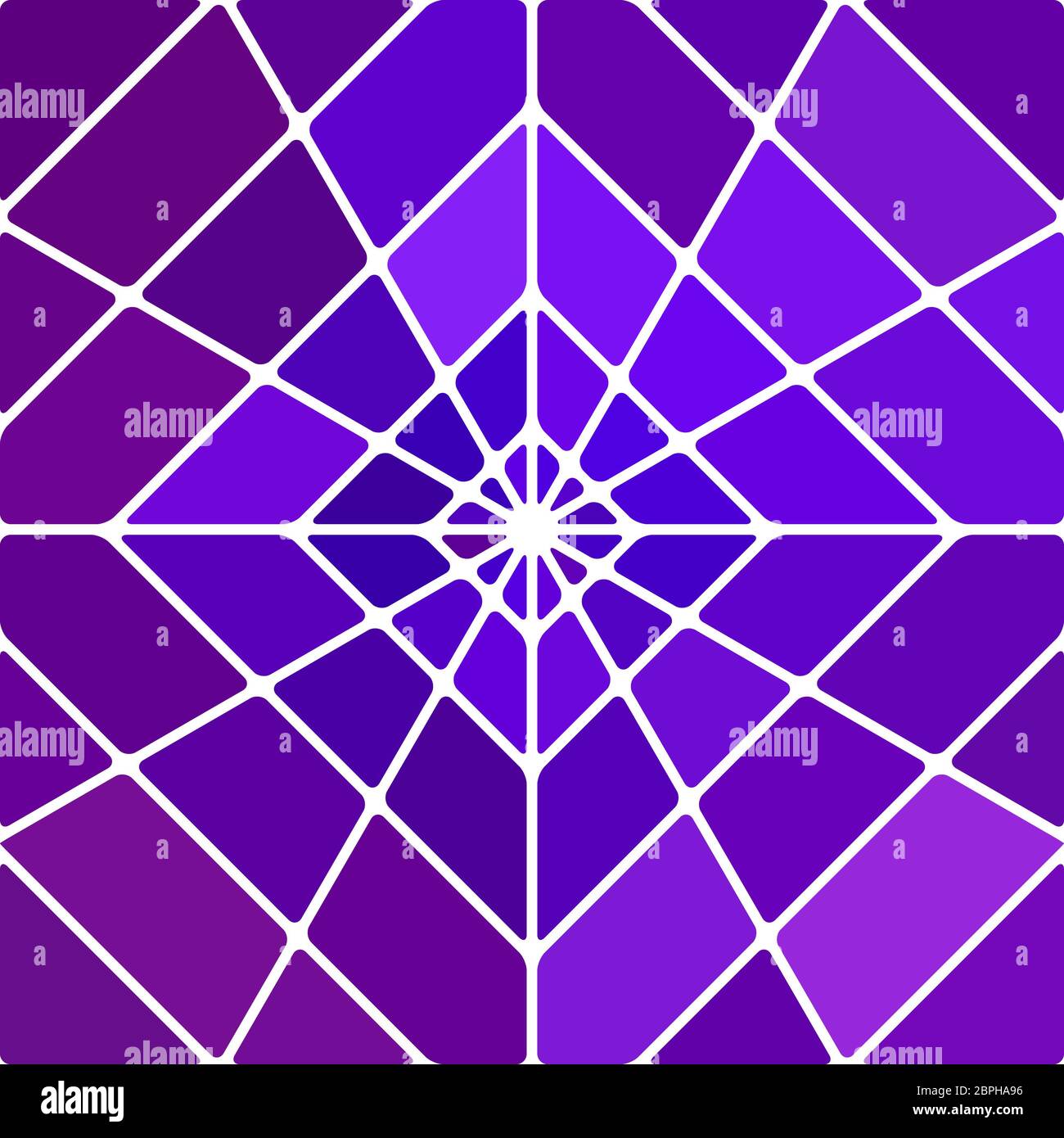 abstract stained-glass mosaic background - purple and violet rhombus ...