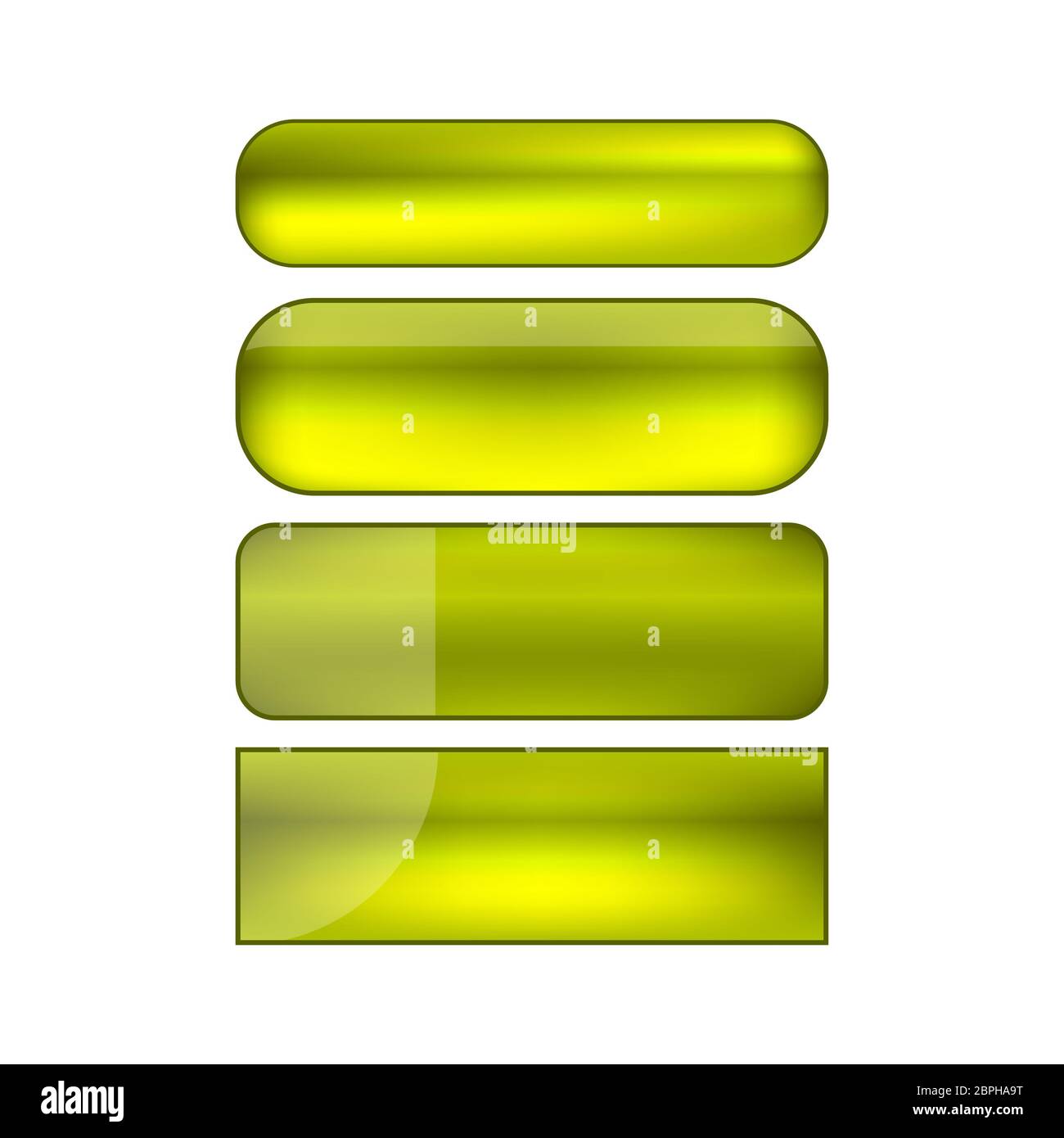 web buttons set - green and yellow Stock Photo - Alamy
