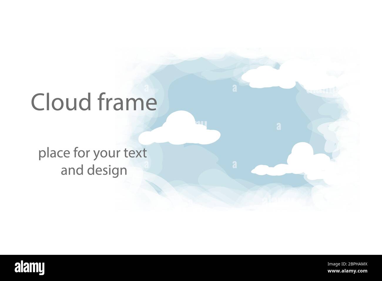 Cloud frame with space for your text and design. Dreams and fantasies ...