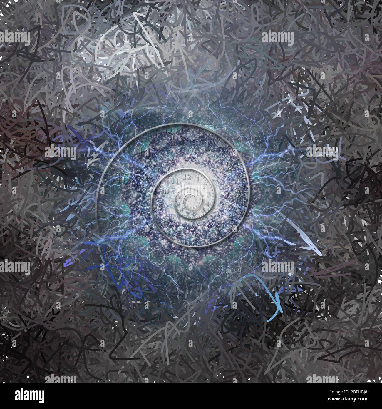 Spiral of time. Abstract background. 3D rendering Stock Photo - Alamy