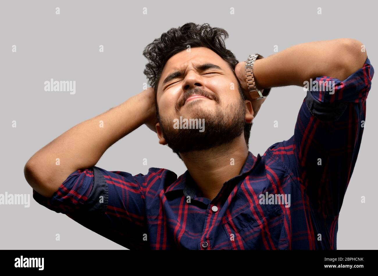 Frustrated male executive sitting desk hi-res stock photography and ...