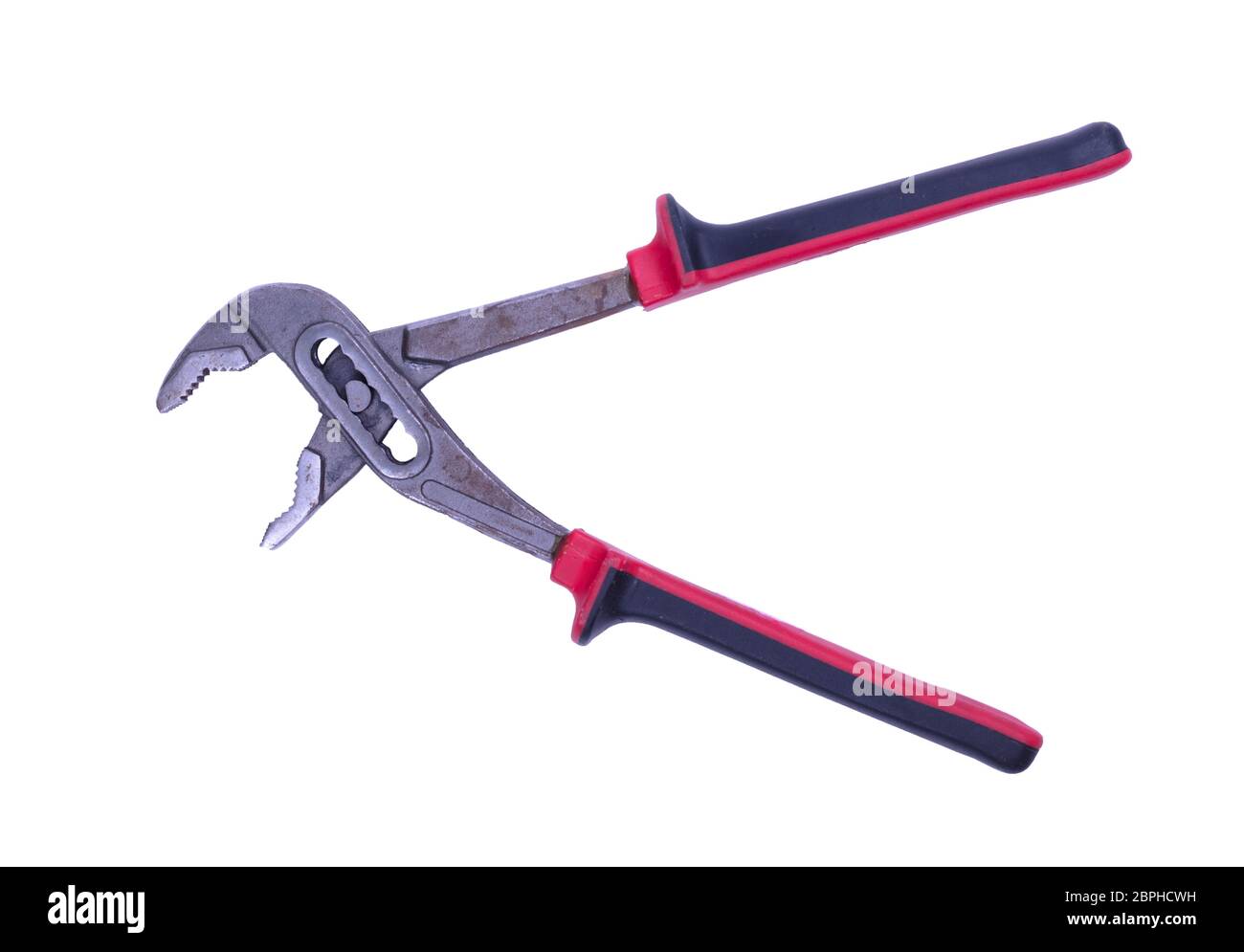 Metal pliers, isolated on a white background Stock Photo - Alamy