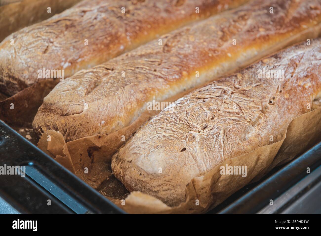 homemade bread traditional french recipe Stock Photo - Alamy