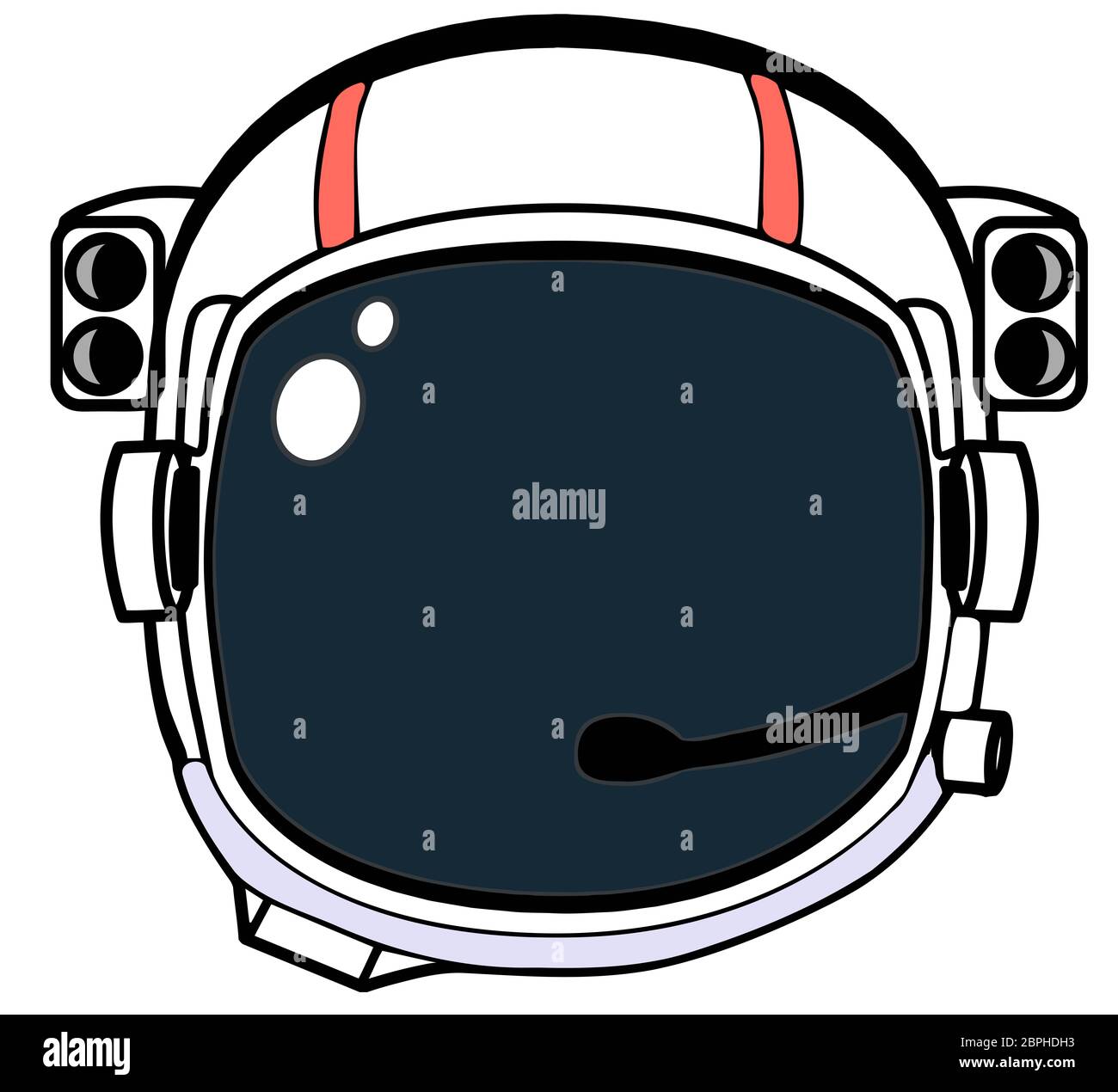 austronaut helmet technology science uniform exploration illustration ...