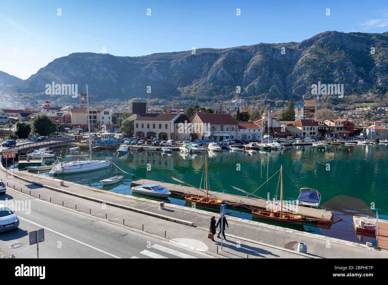 Port of Kotor, bay of Kotor of Adriatic sea, 02 January 2020 ...