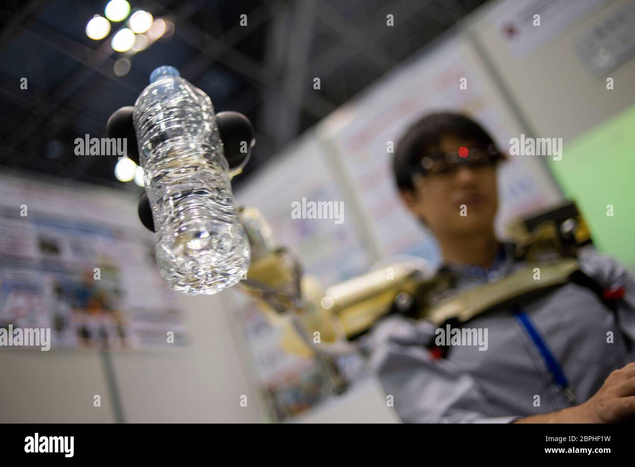 An assisting robot is demonstrated during the Japan Robot Week ...