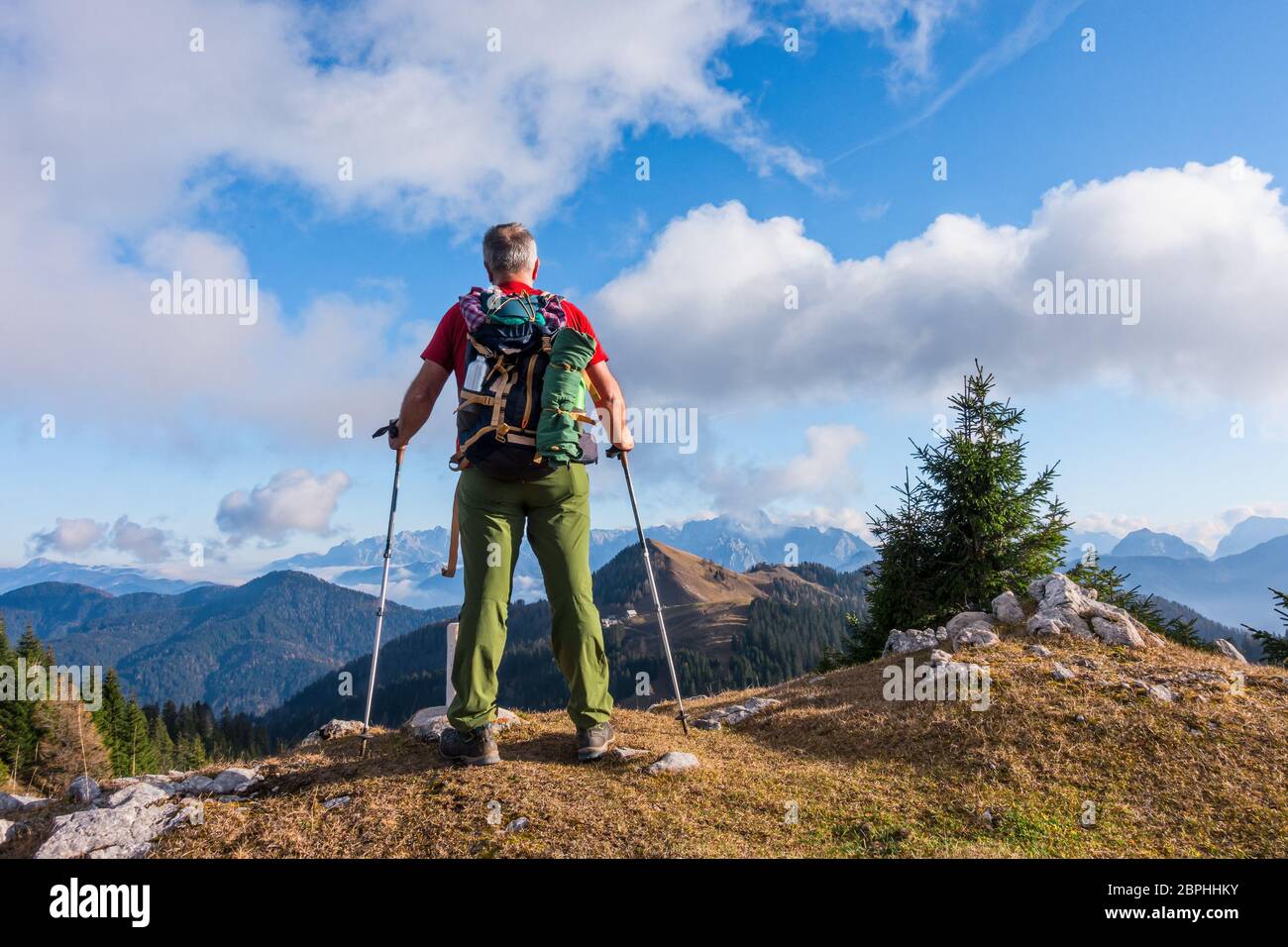 Successful hiker man backpack hi-res stock photography and images - Alamy