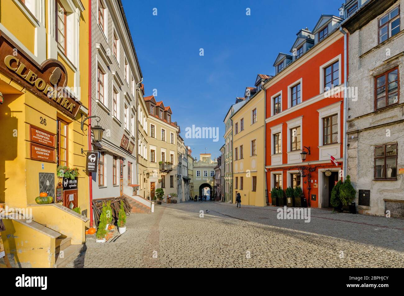 Lublin, Poland. Grodzka street, Old Town district Stock Photo - Alamy