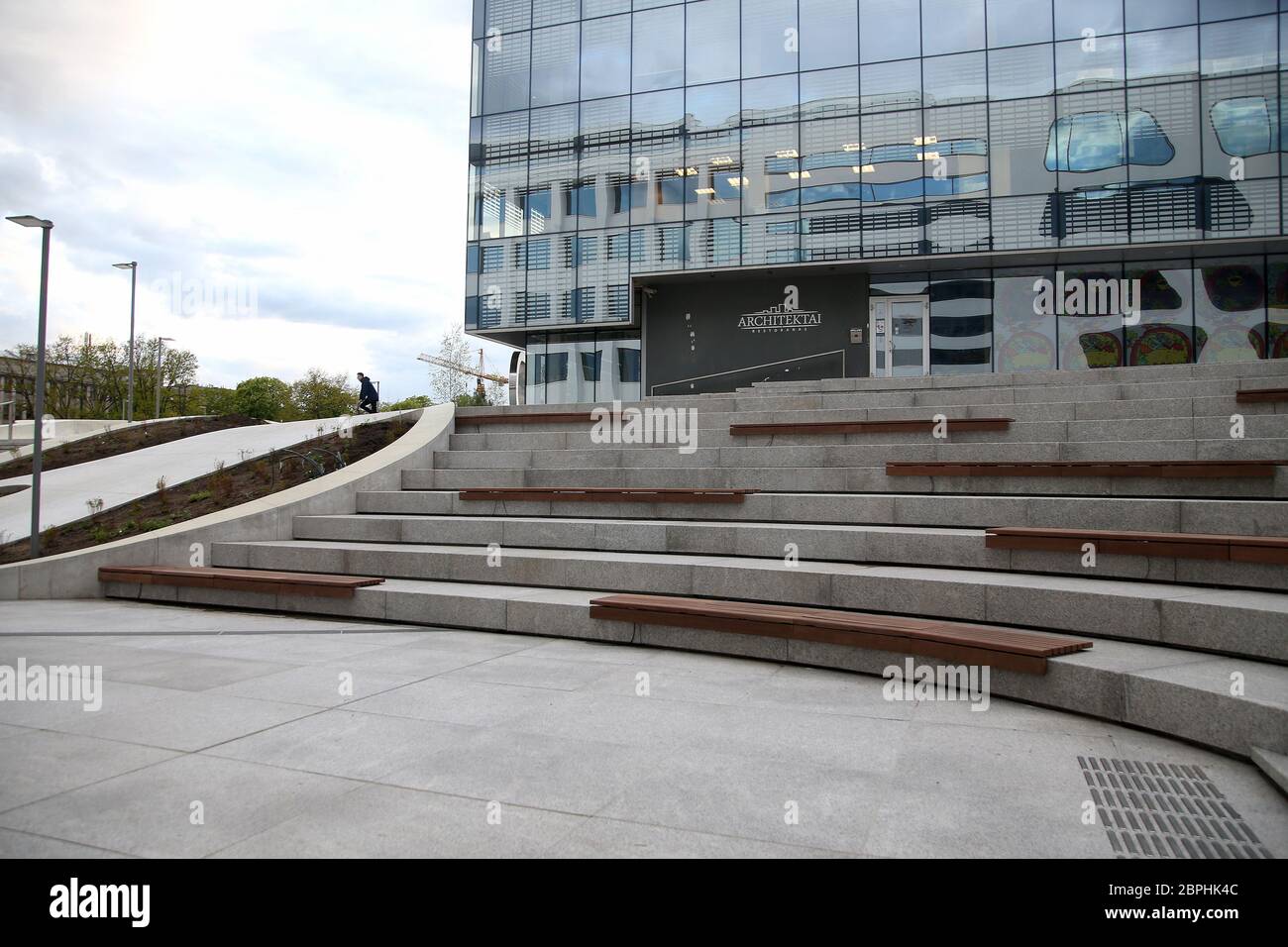 Unity Square in the center of Kaunas 14 05 2020 Stock Photo - Alamy
