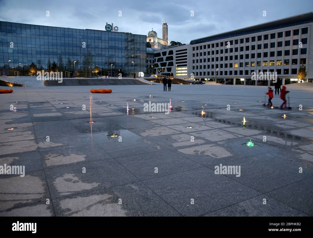 Unity Square in the center of Kaunas 14 05 2020 Stock Photo - Alamy