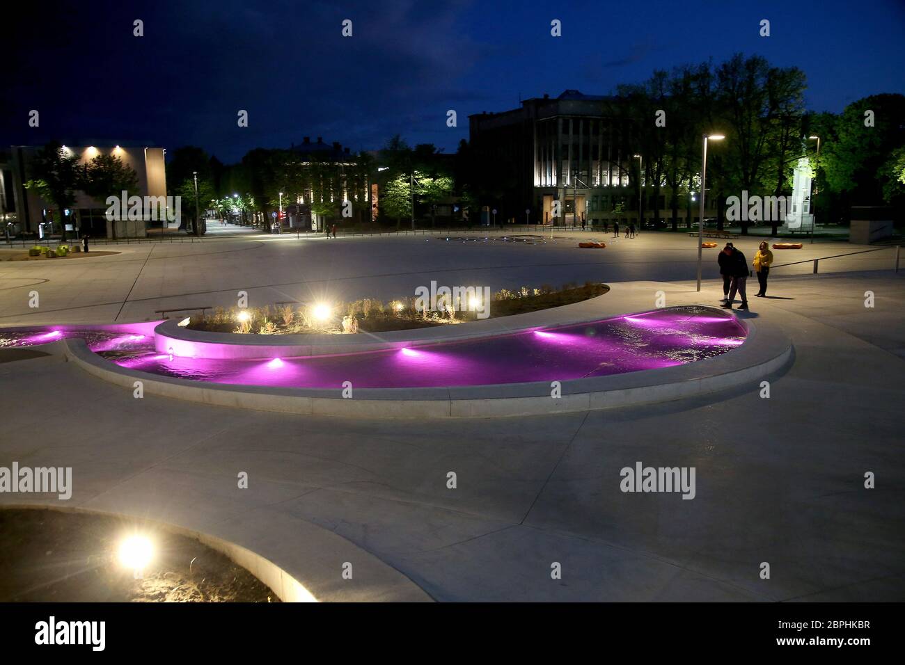 Unity Square in the center of Kaunas 14 05 2020 Stock Photo - Alamy
