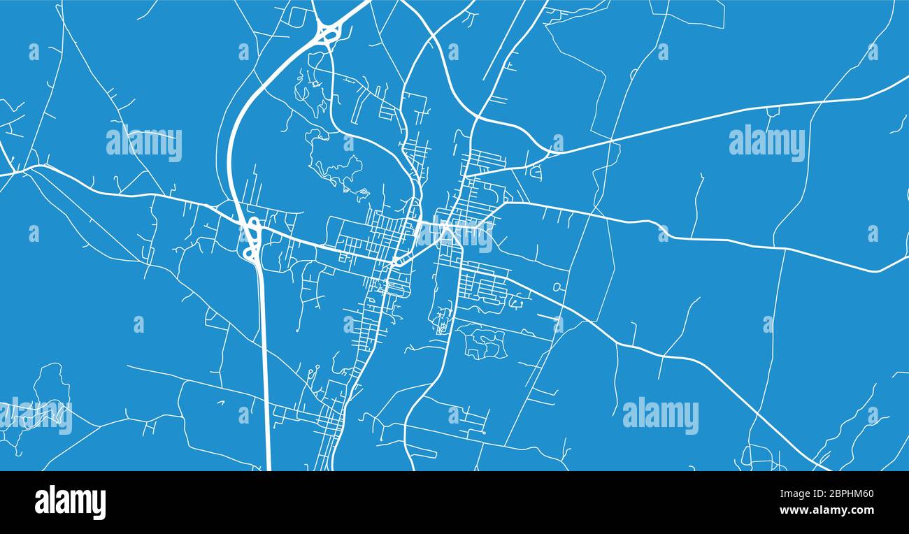 Urban vector city map of Augusta, USA. Maine state capital Stock Vector ...