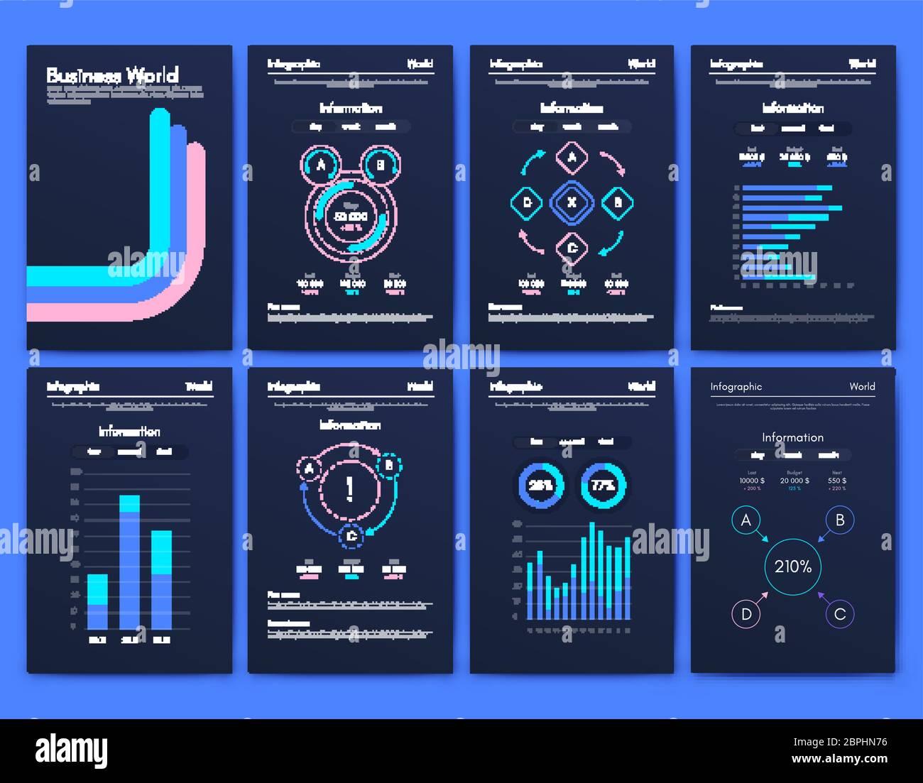 Modern infographic vector elements for business brochures. Use in ...