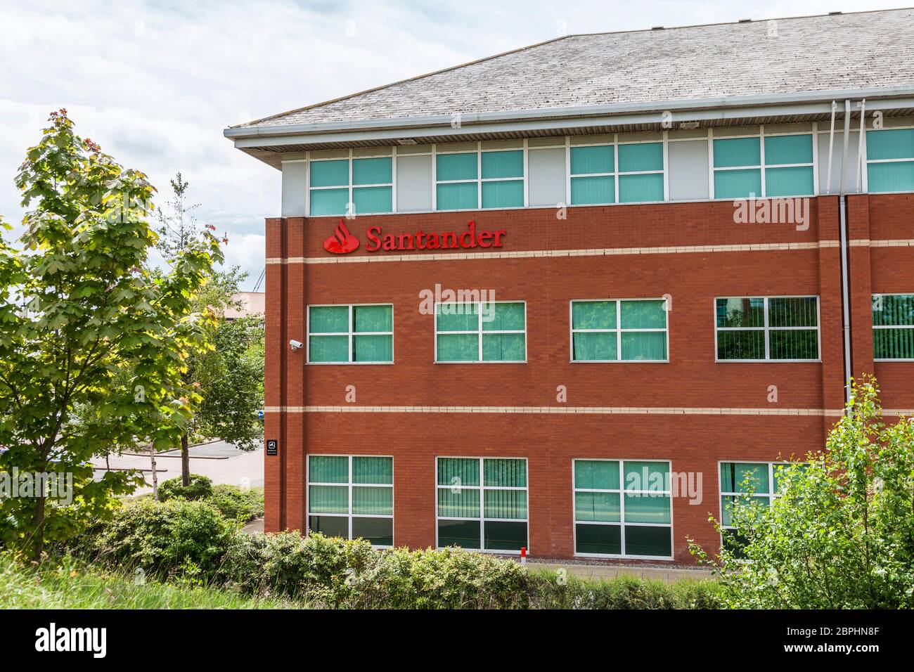 The Santander banking offices in Thornaby, Stockton on Tees,England,UK ...
