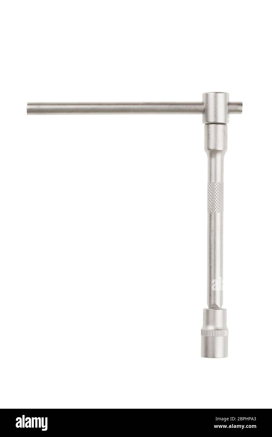 Steel torque spanner and socket for loosening or tightening bolts and ...