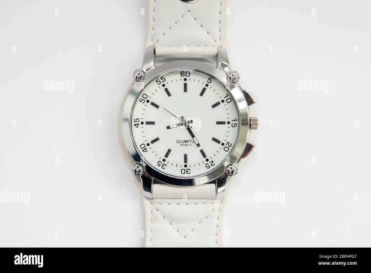 wristwatch on white background Stock Photo - Alamy