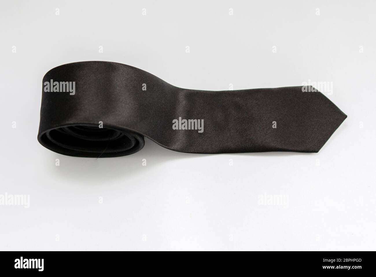 black tie on white background Stock Photo - Alamy