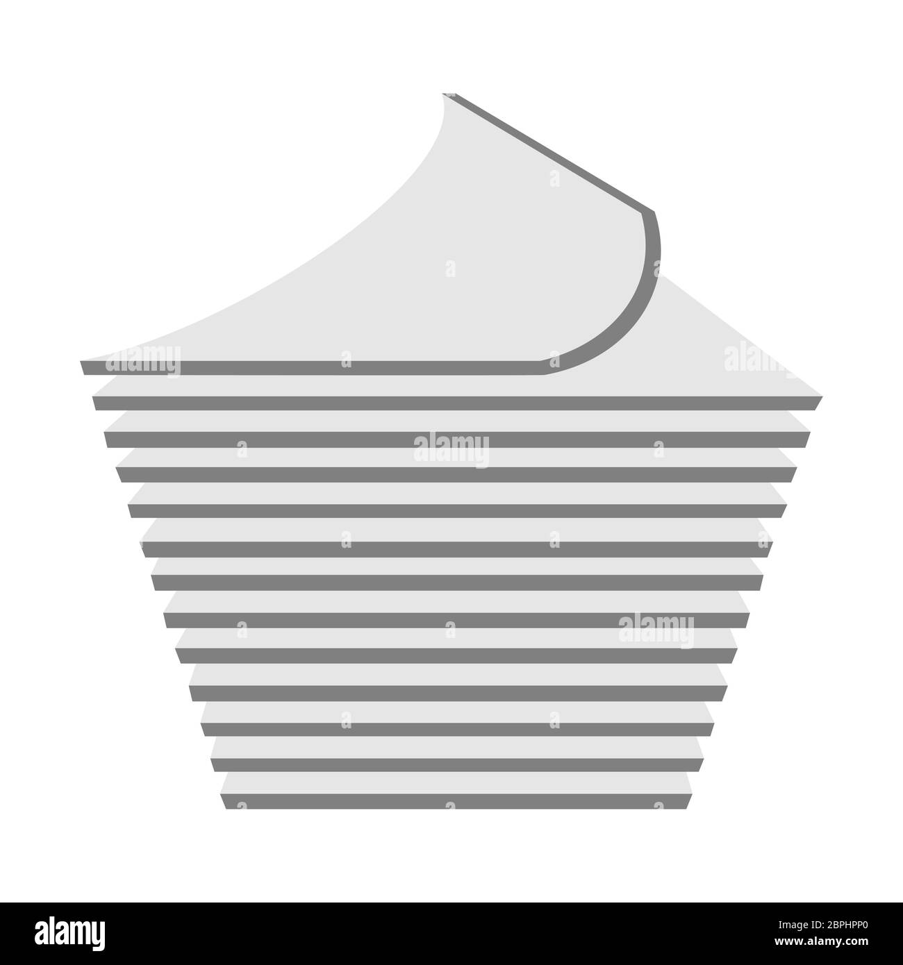 Stack of paper line icon. linear style sign for mobile concept and web ...