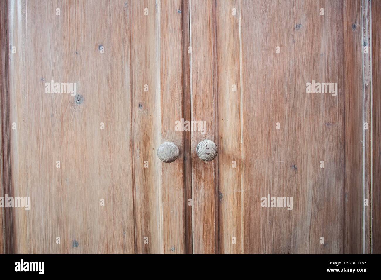 Brown closet doors wood closeup vintage concept texture Stock Photo - Alamy