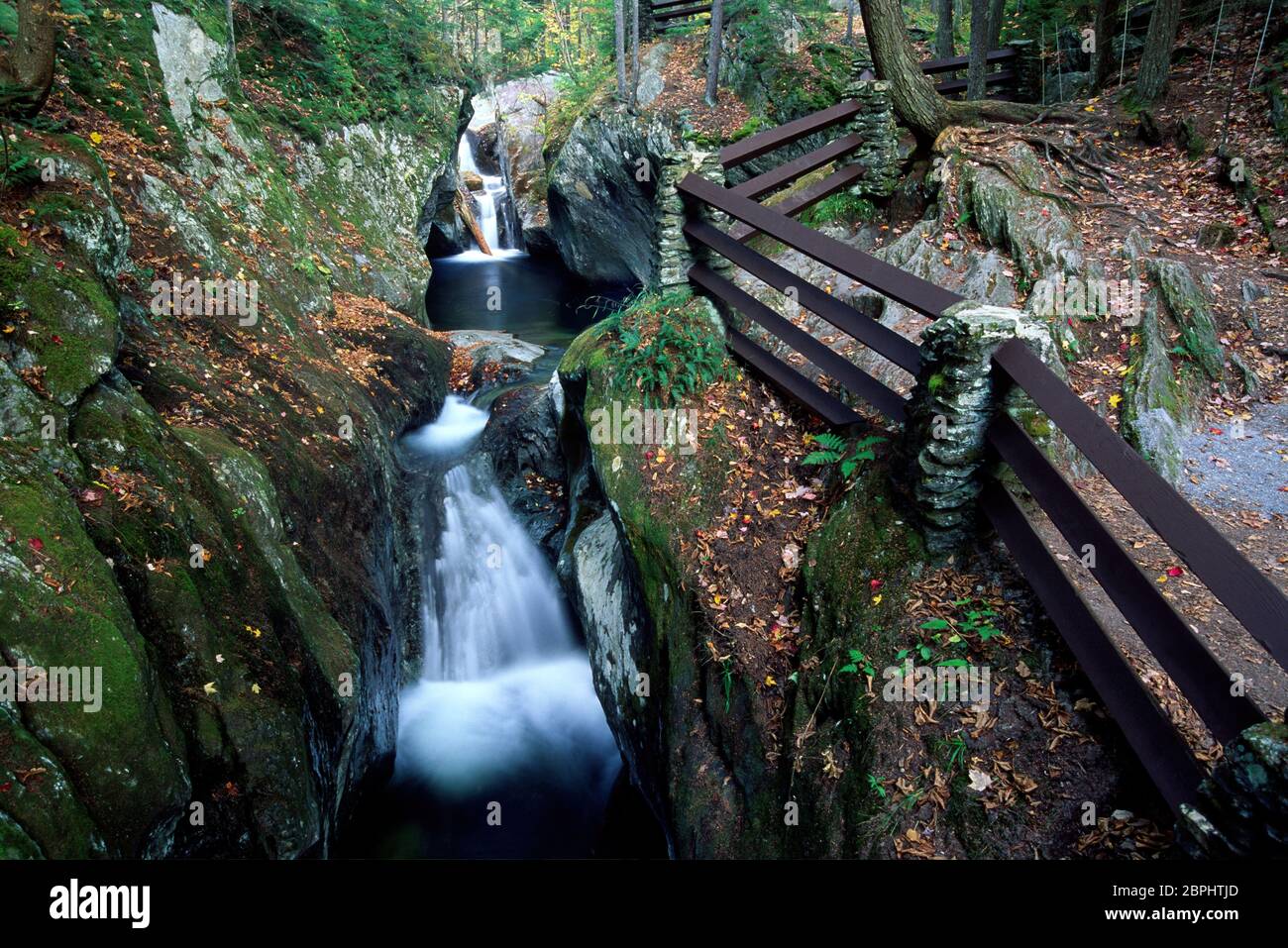 Texas Falls, Texas Falls Recreation Area, Green Mountain National Forest, Vermont Stock Photo ...