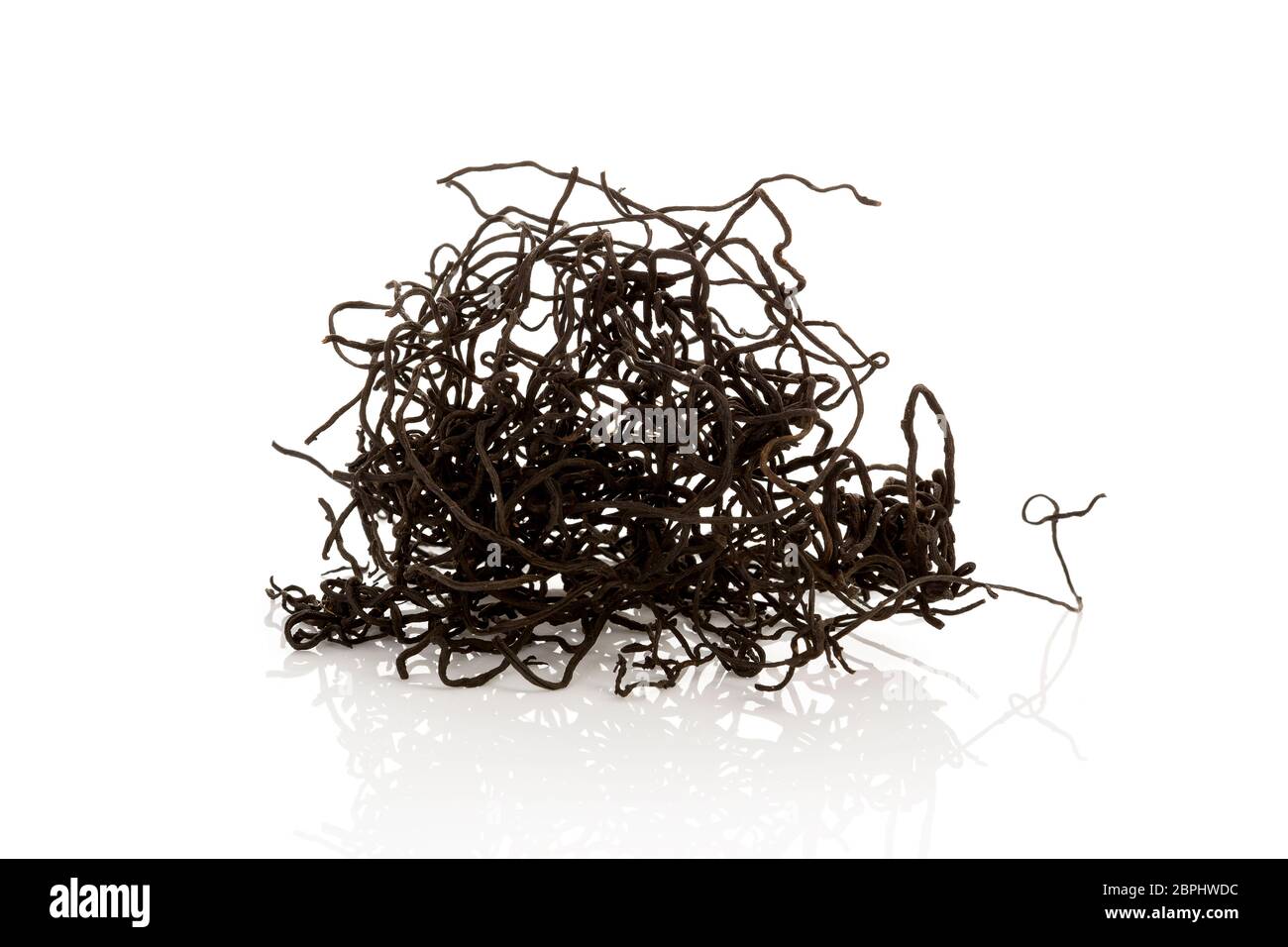 Arame. Dry seaweed isolated on white background. Sea vegetable Stock ...