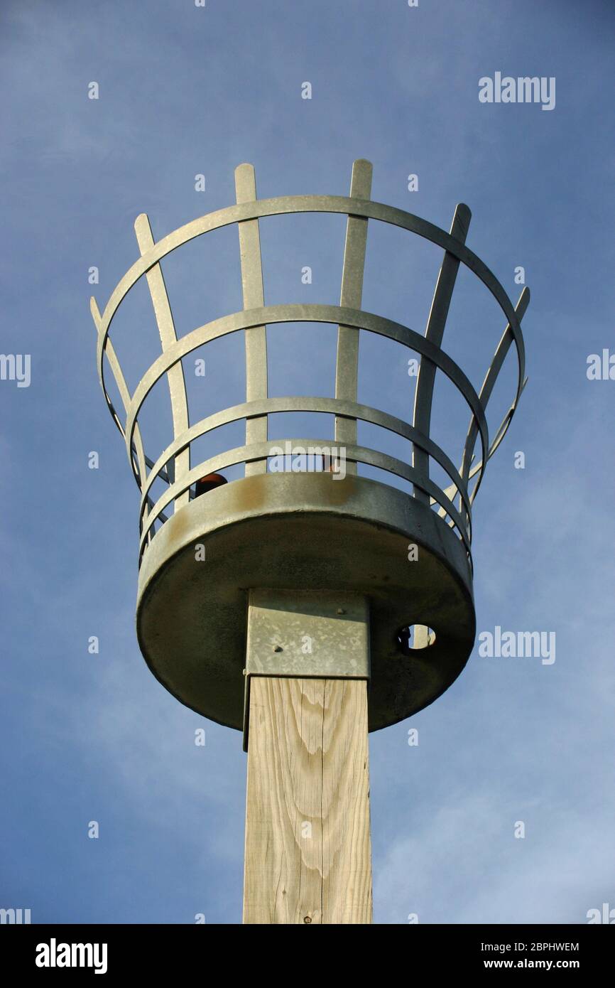 Beacon to be used with either a fire, gas or electric light. Metal ...