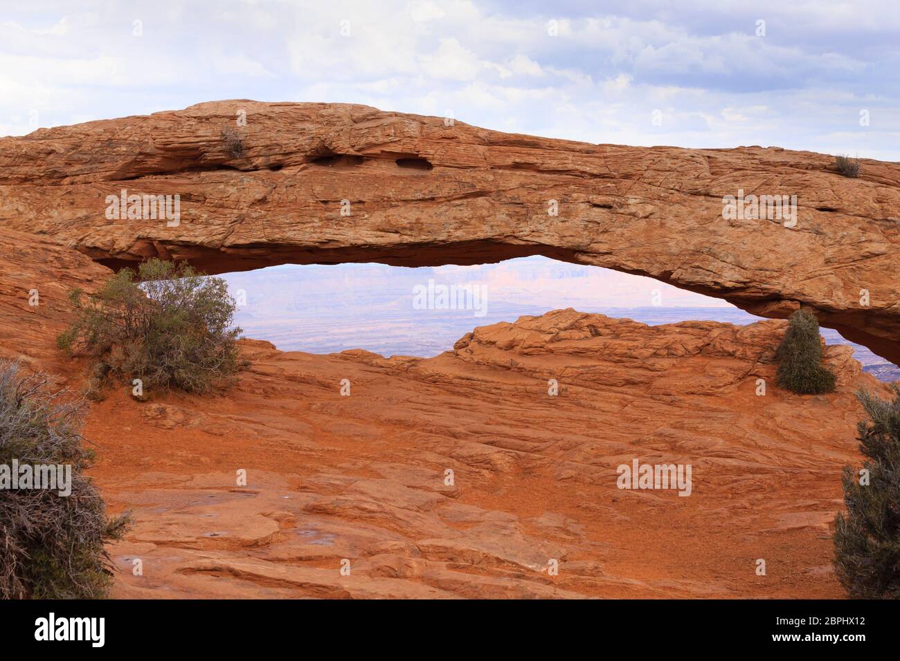 Mesa Arch in Canyonlands National Park. Geological formations. United ...