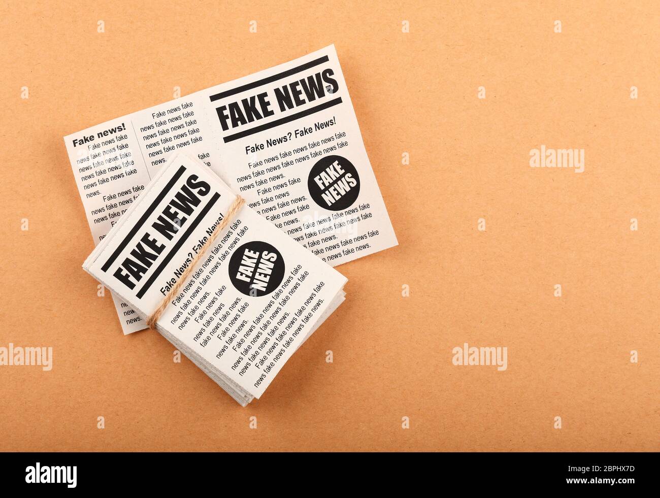 Stack Of Newspapers Top View