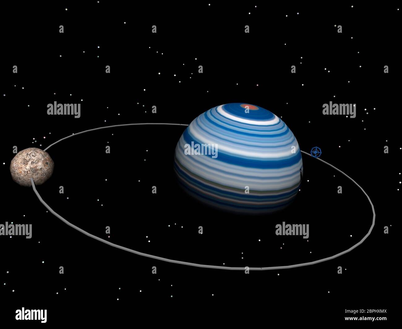 Solar system in space Stock Photo - Alamy