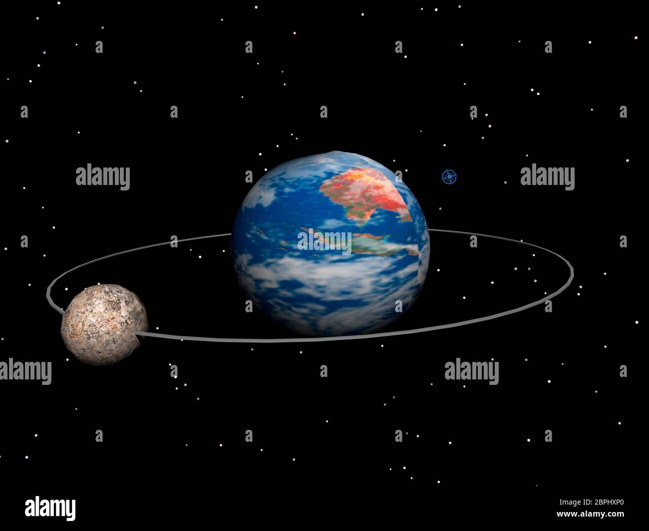 Solar system in space Stock Photo - Alamy