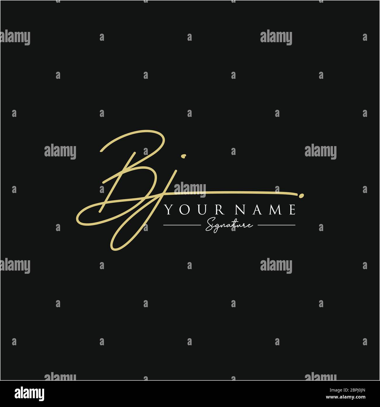 Bj letter logo hi-res stock photography and images - Alamy
